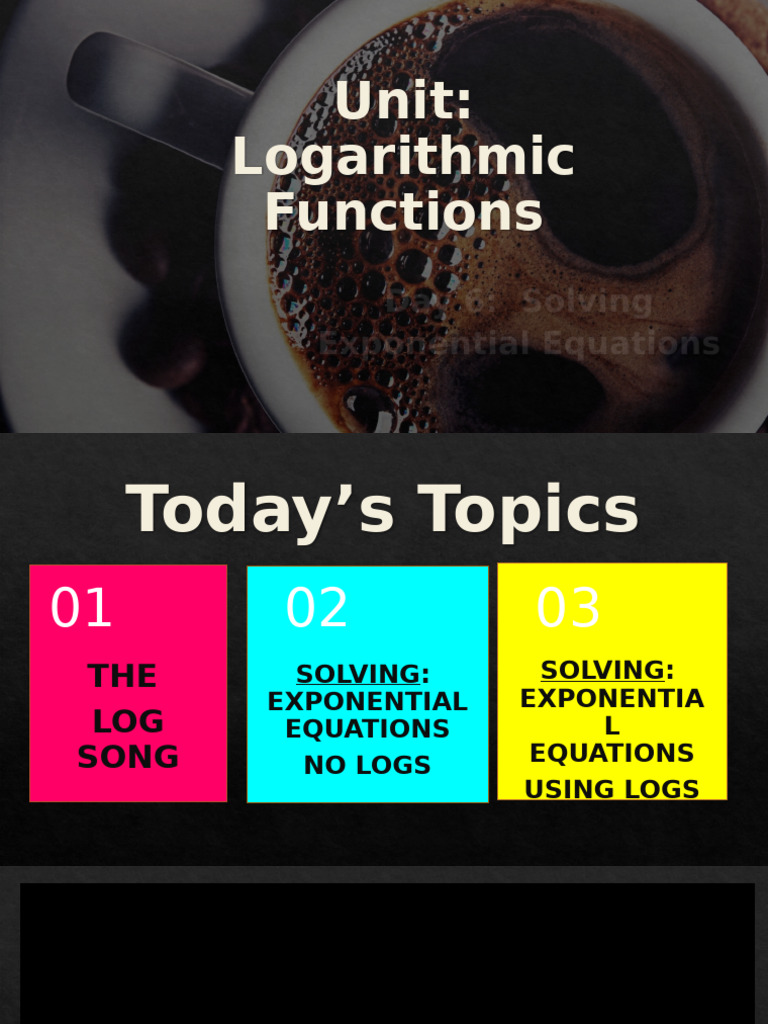 U7 Day 6 Notes-Solving Exponential Equations | PDF
