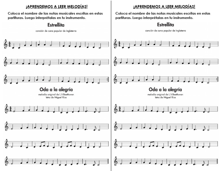 Las notas musicales | PDF