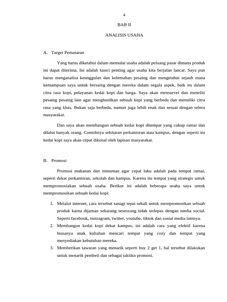 Proposal Usaha Syarah Rev 2 Bab II | PDF
