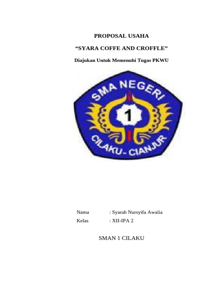 Proposal Usaha Syarah Rev 2 Cover | PDF