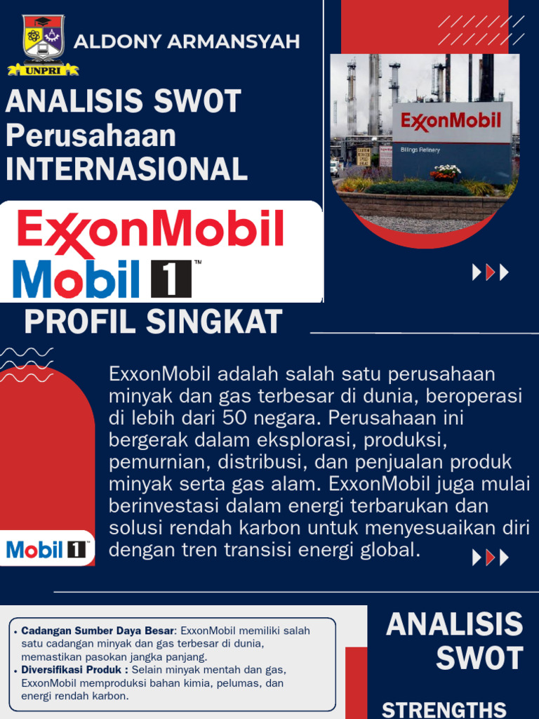 ANALISIS SWOT EXXONMOBIL ALDONY | PDF