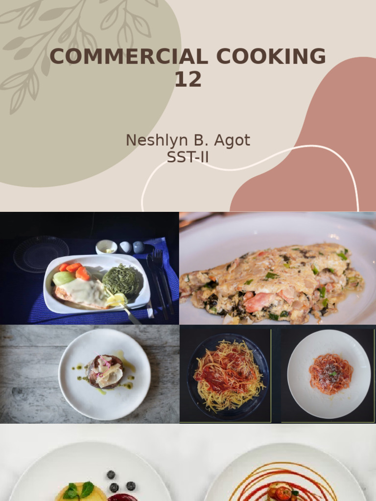 Commercial Cooking - Food Plating and Presentation | PDF
