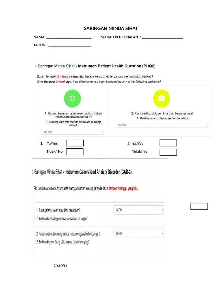 SARINGAN MINDA SIHAT | PDF