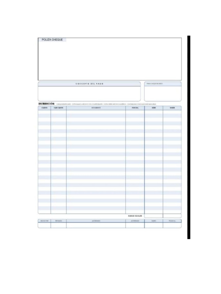 Poliza de cheque | PDF