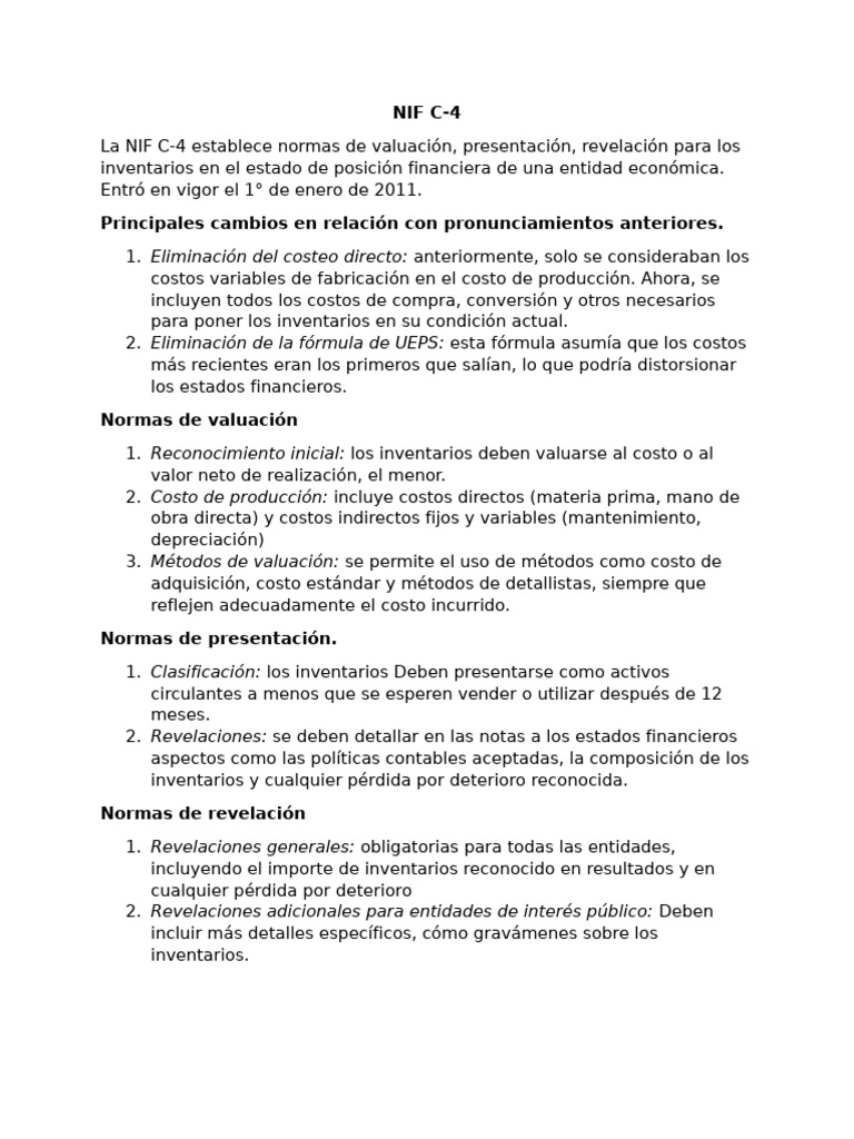 Nif C-4 | PDF