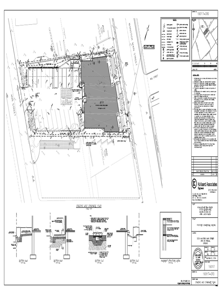 Grading and Drainage Plan - Example | PDF
