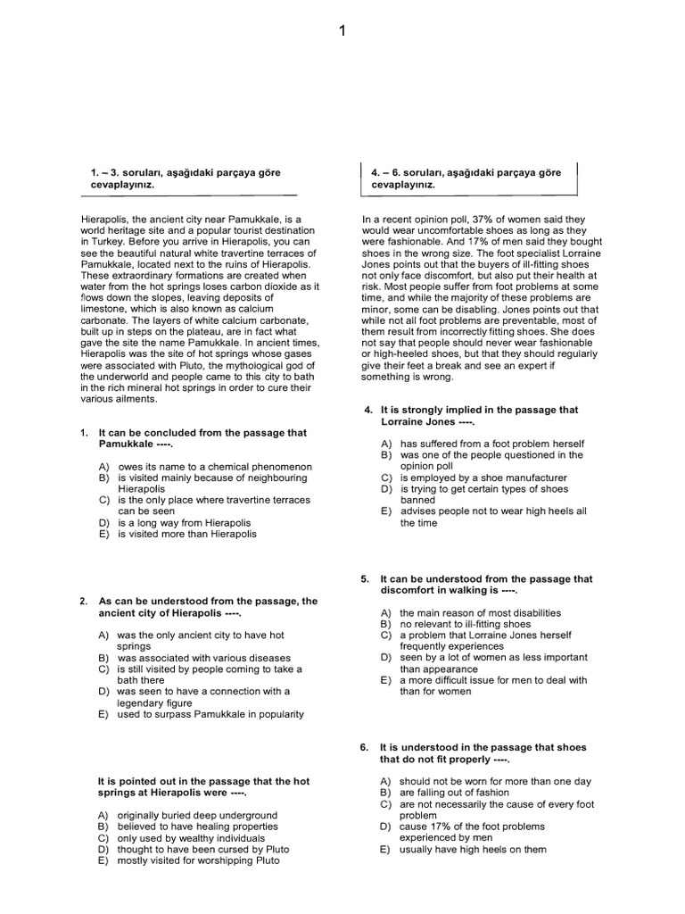Influence Reading YAPRAKTEST | PDF