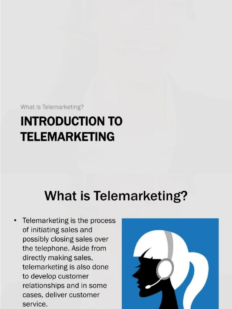 Telemarketing | PDF
