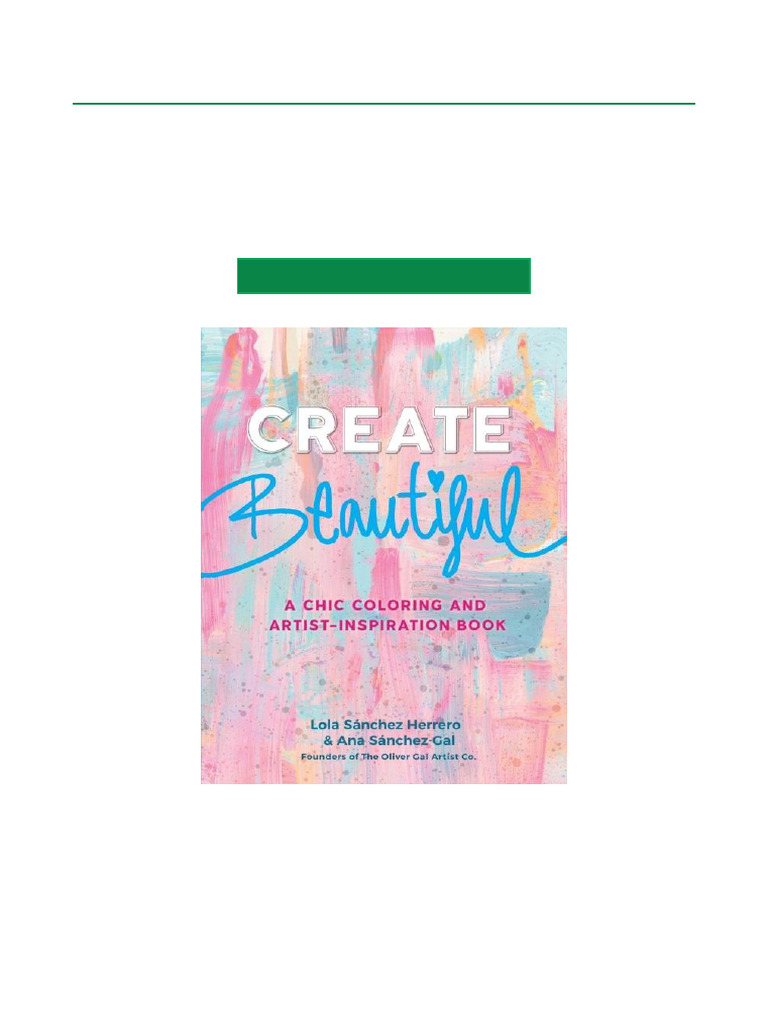People's Choice Create Beautiful A Chic Coloring and Artist Inspiration Book Optimized DOCX ...