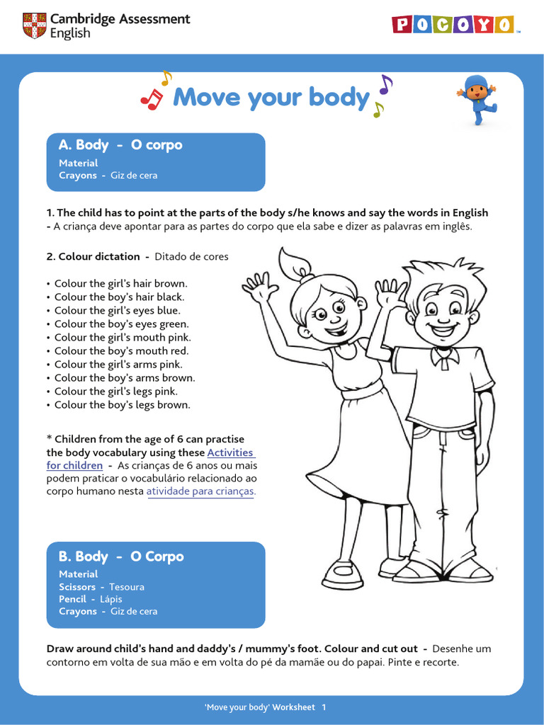 My Body Atividade | PDF