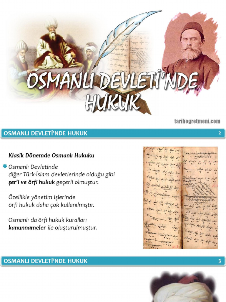 3 - Osmanlı Devletinde Hukuk | PDF