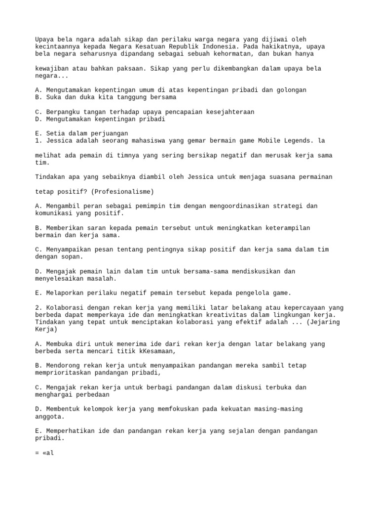 Soal TKP FULL | PDF