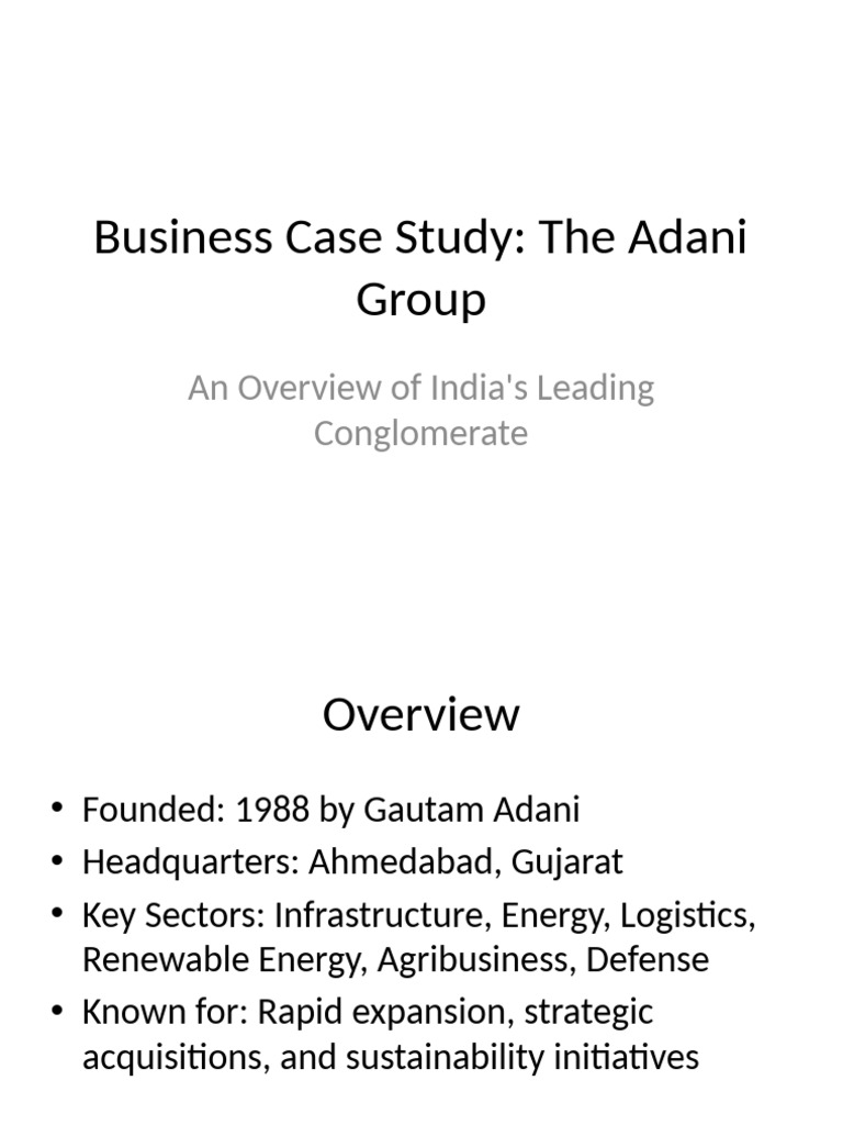 Adani Business Case Study | PDF