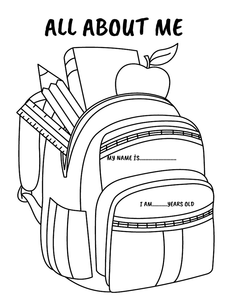 White All About Me Worksheet - Kopia | PDF