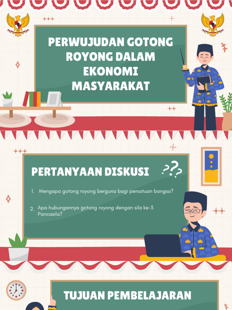 Materi Belajar PPKN Presentasi Hijau Dan Merah Ilustrasi PDF | PDF