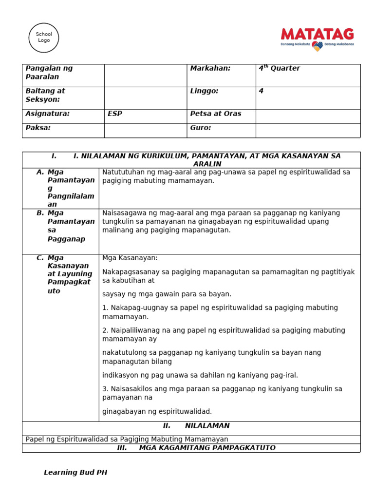 ESP-G7-Q4-W4-COT | PDF
