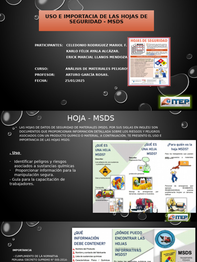 Hojas MSDS | PDF
