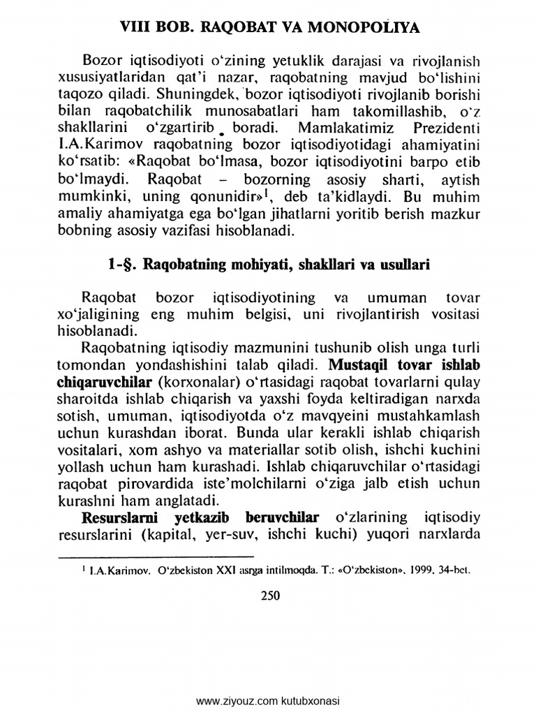 9-Dars Monopoliya | PDF