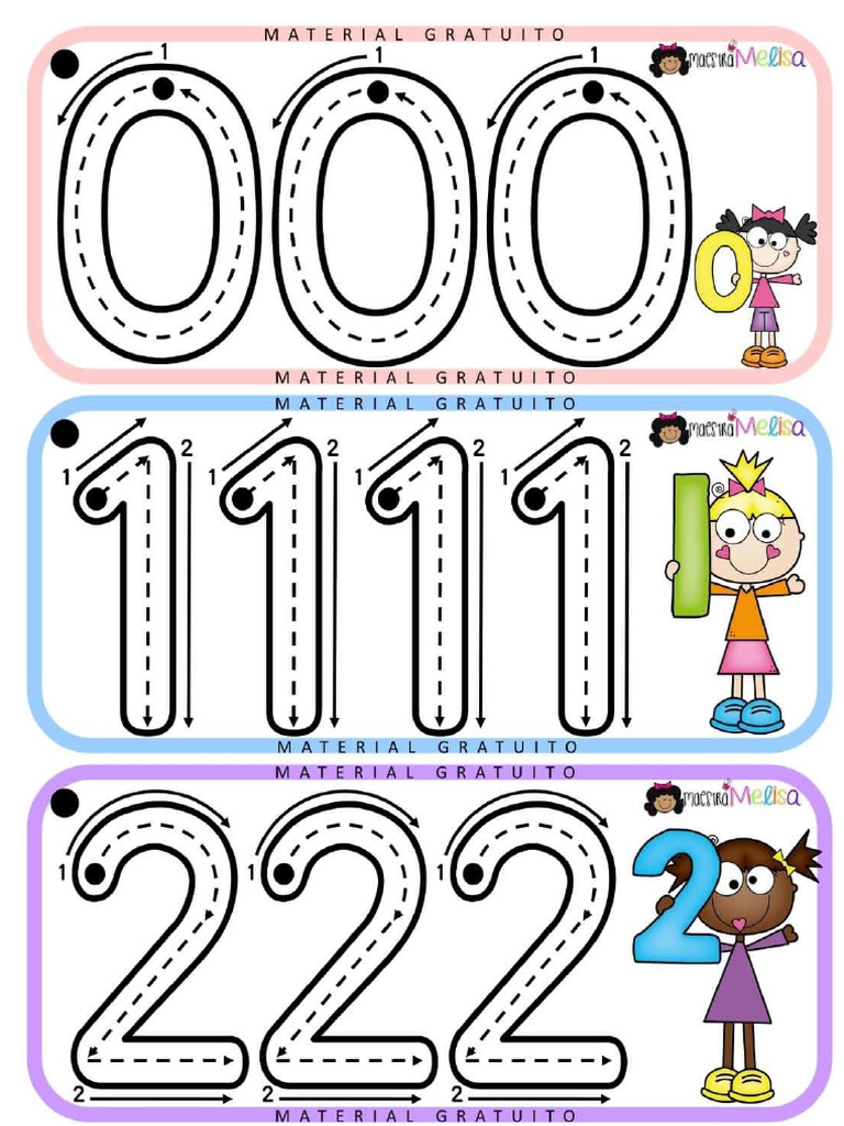 Trazo de Numeros | PDF