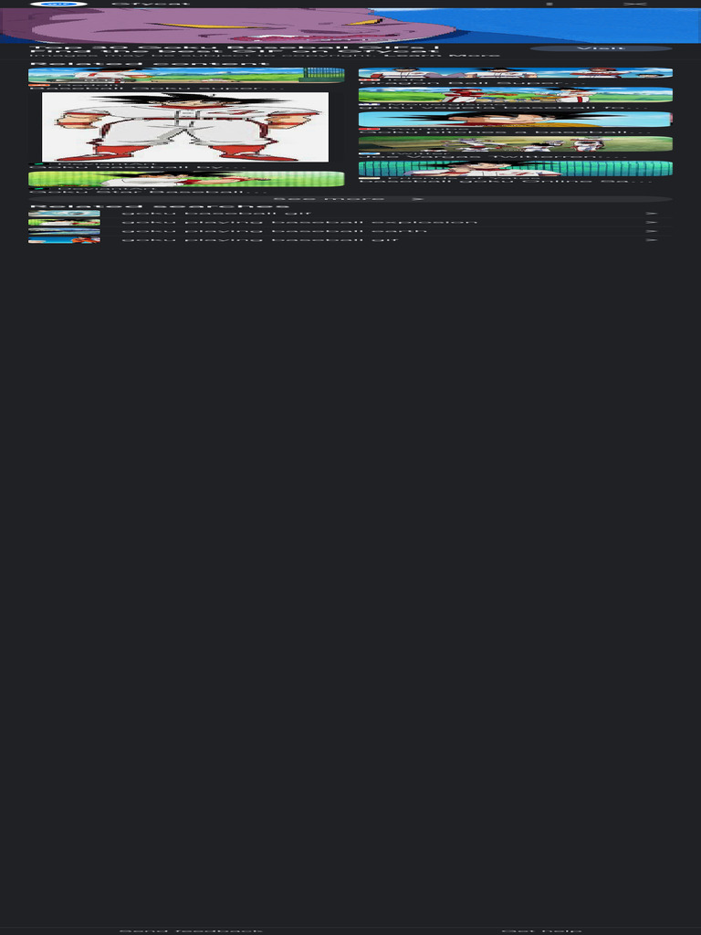 Goku Throwing Baseball - Google Search | PDF