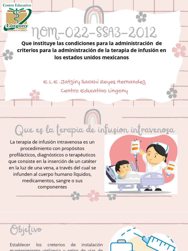 Nom 022 | PDF | Terapia intravenosa | Tratamientos médicos