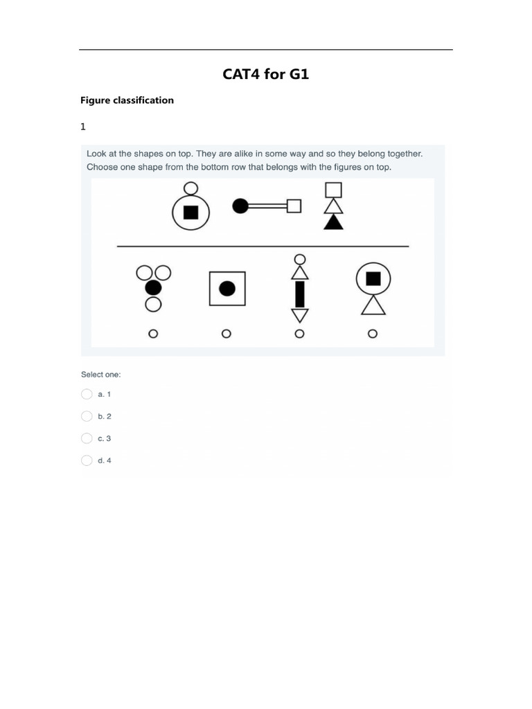 CAT4 for G1-01-Figure Classification新 | PDF
