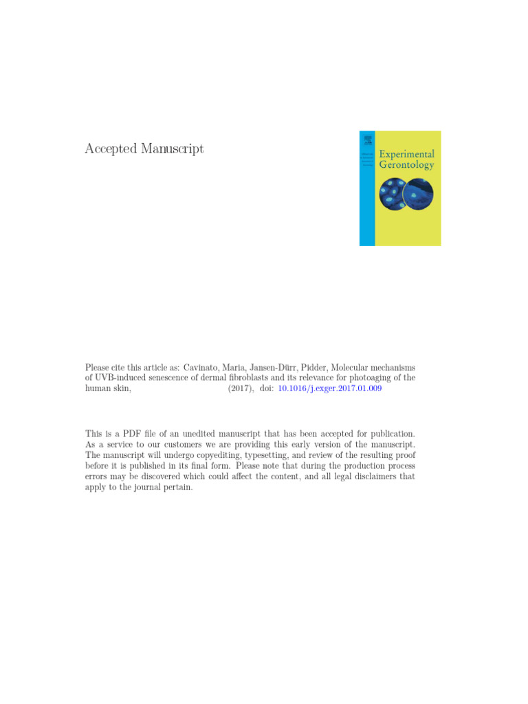 Maria and Jansen-Dürr, 2017 | PDF | Transforming Growth Factor Beta ...