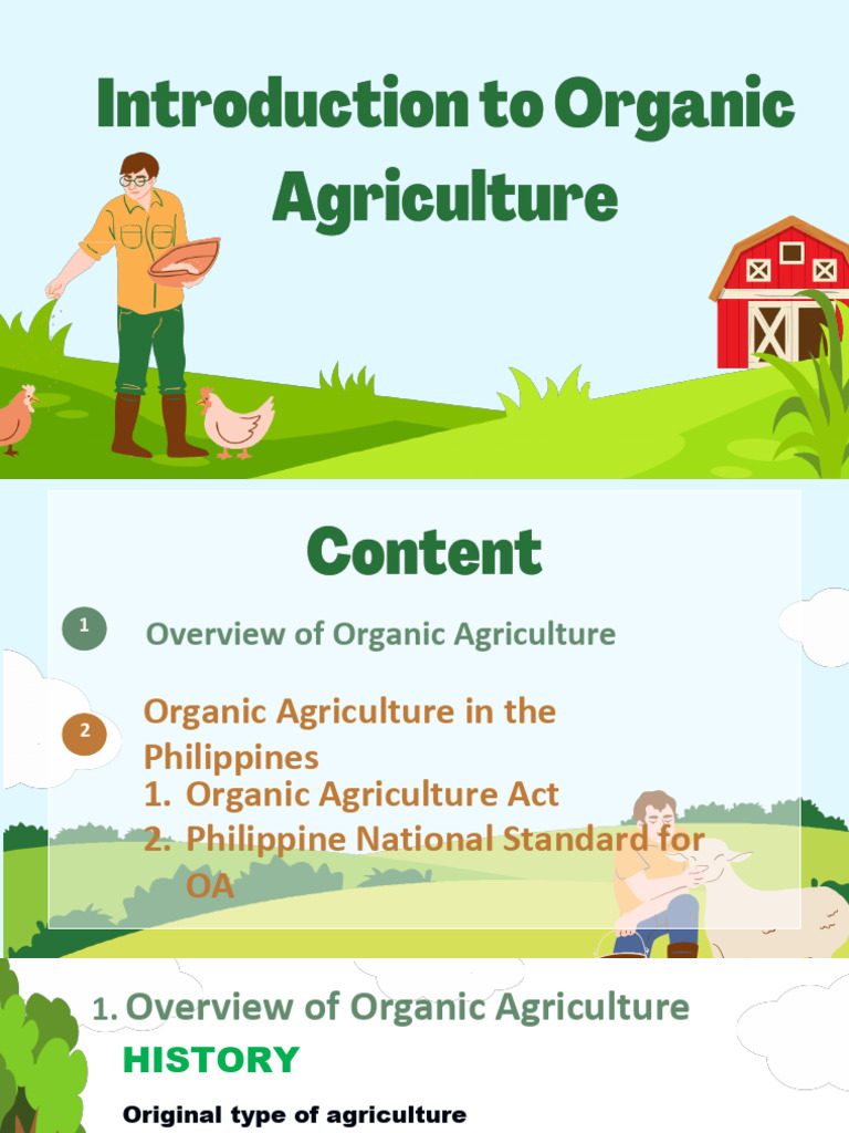 UNIT 1. Introduction OA | PDF | Organic Farming | Agriculture