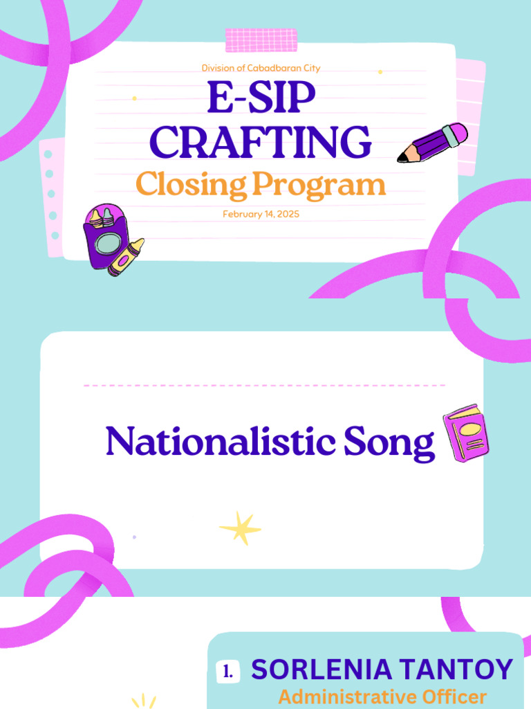 Esip Closing Program | PDF