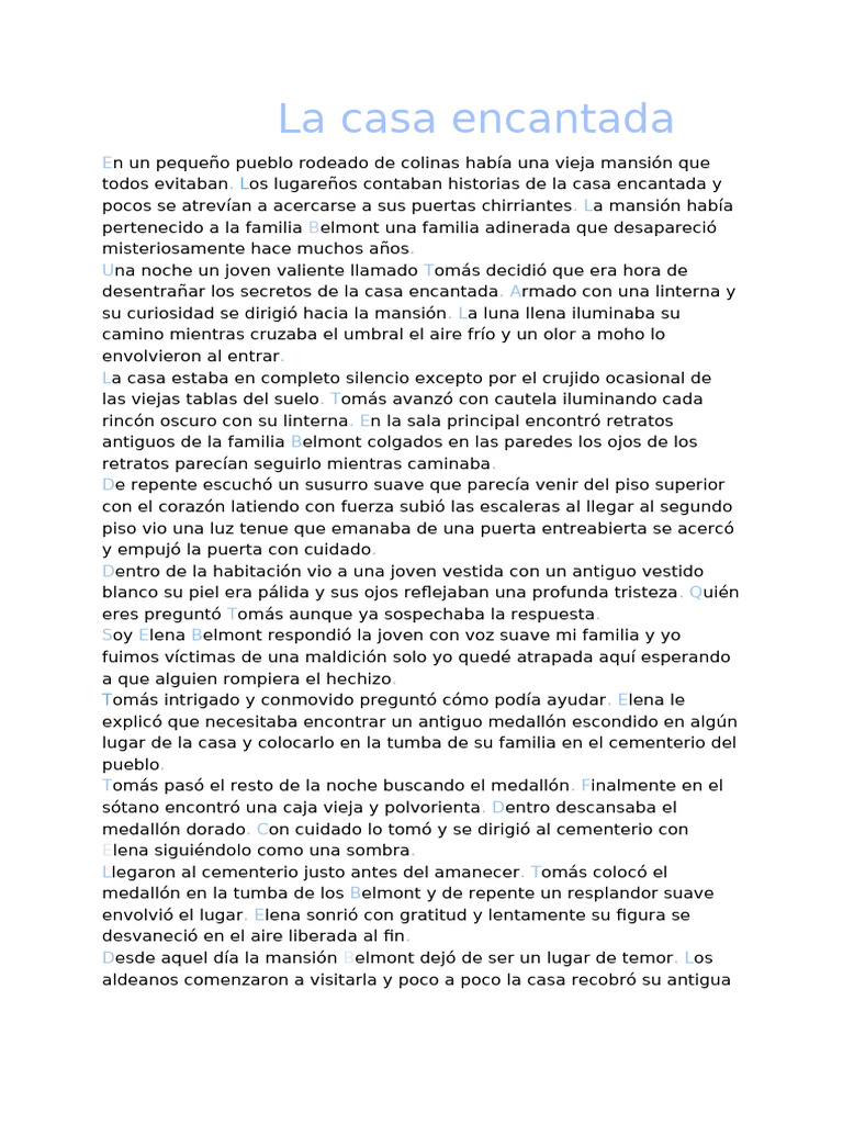 Rompiendo la maldición de la casa encantada | PDF