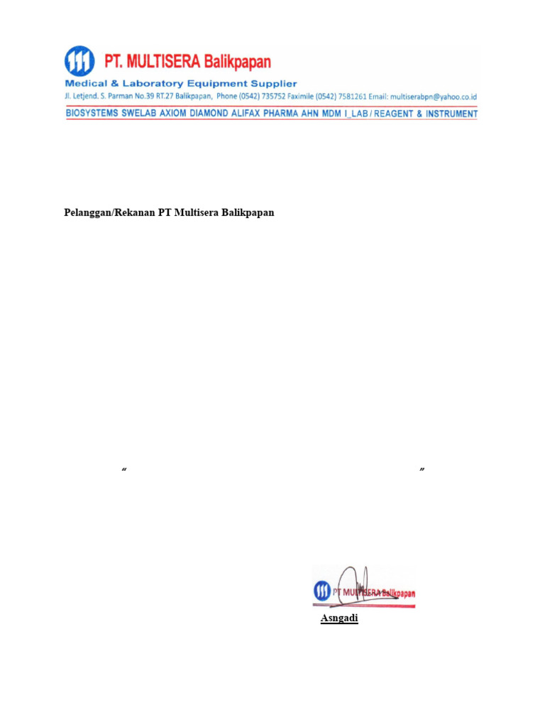 Idul Fitri PT Multisera Balikpapan (1) | PDF