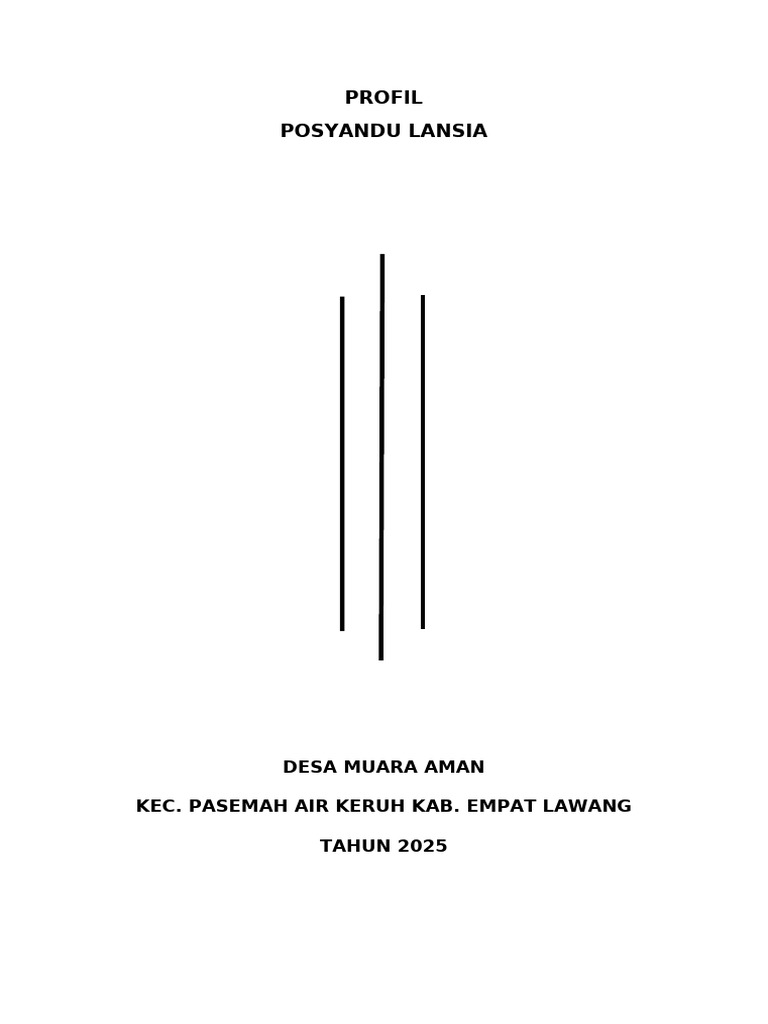 Profil Posyandu Lansia Desa Muara Aman 2025 | PDF