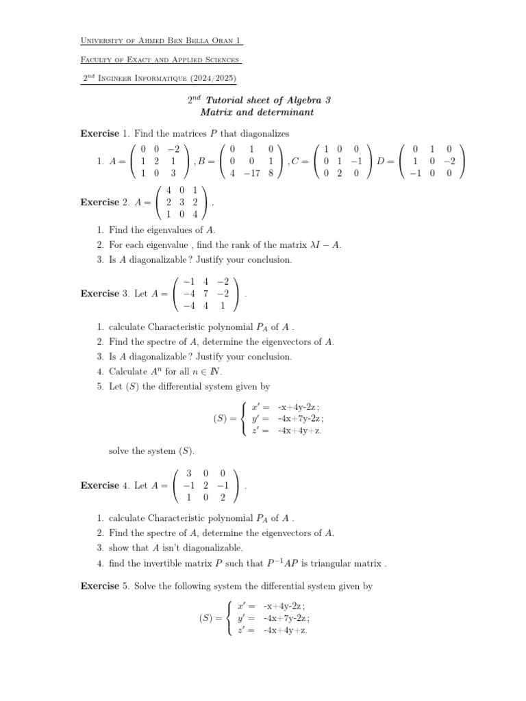 td2 Alg 3 | PDF