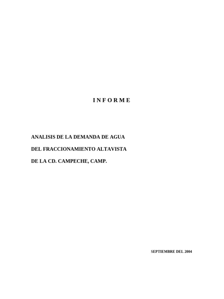 Fracc Altavista Agua Potable | PDF | Campeche | Caliza