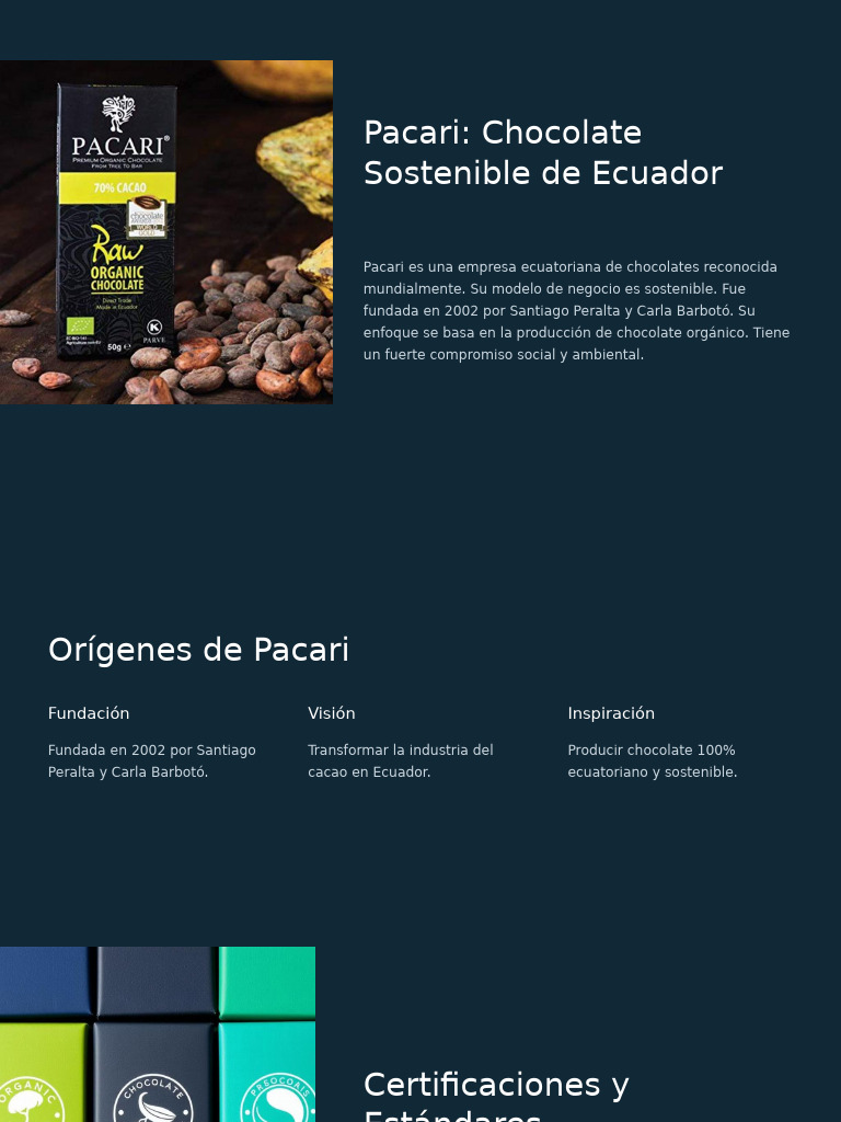 Pacari: Chocolate Sostenible de Ecuador | PDF