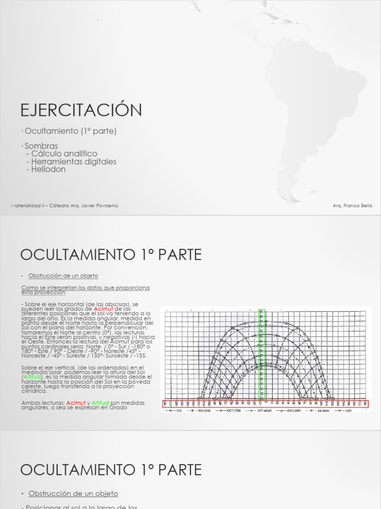 Geometria Solar 2024 - Ejercitacion | PDF | Azimut | Verano