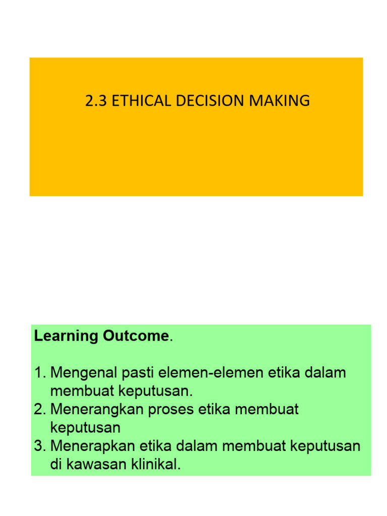 2.3decision Making | PDF