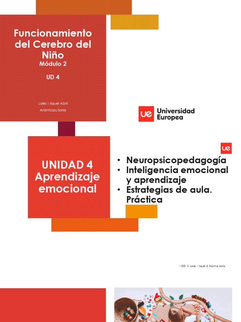 UEV - M2-U4 - AP Emocional | PDF | Aprendizaje | Sicología