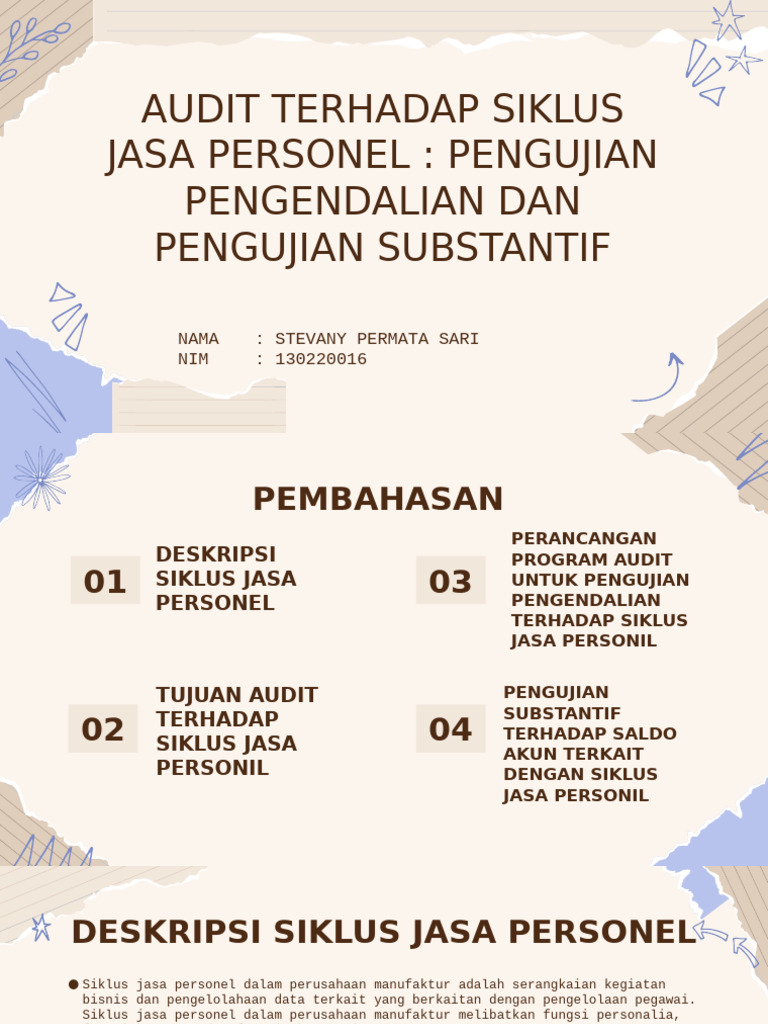 Audit Siklus Jasa Personel dan Pengujian | PDF