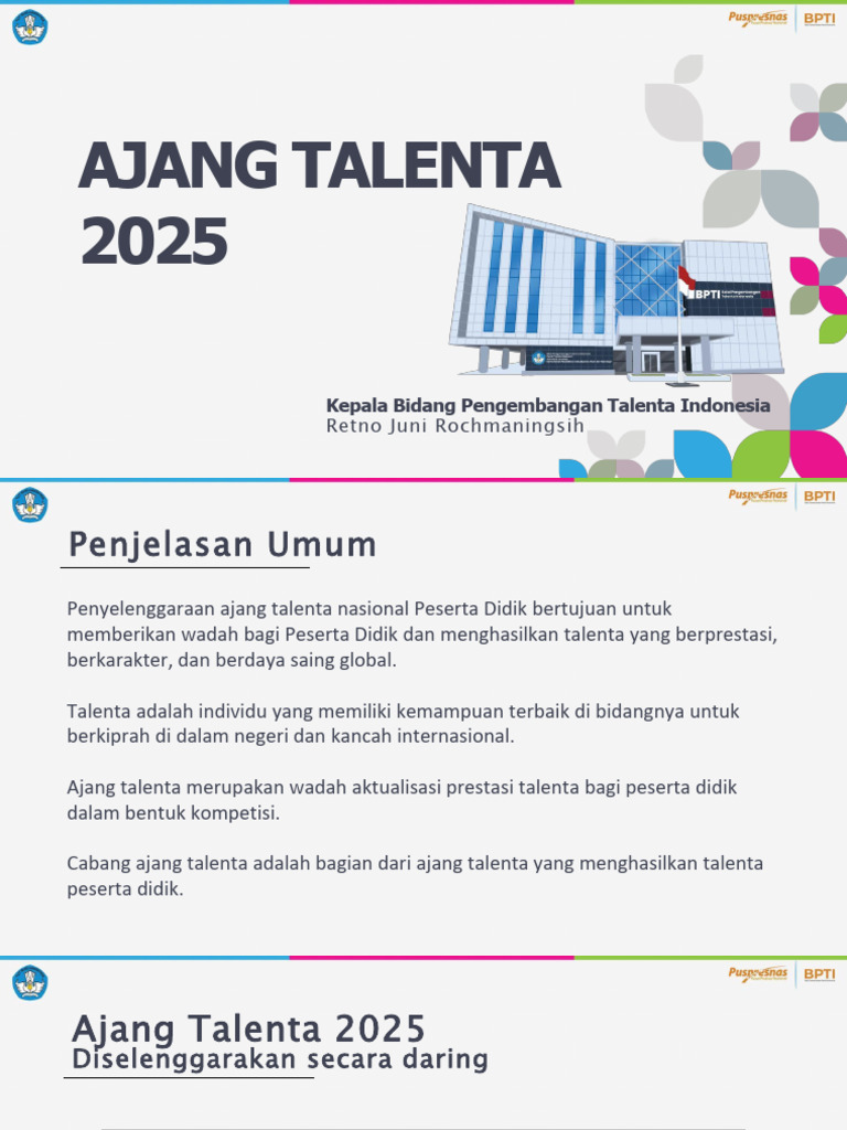 Paparan Launching Ajang Talent 2025 | PDF