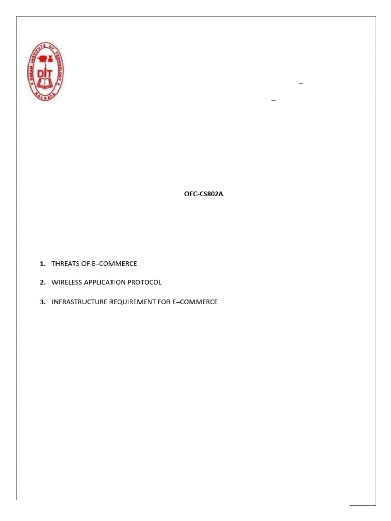 CA2 Sem8 ECOMMERCE | PDF