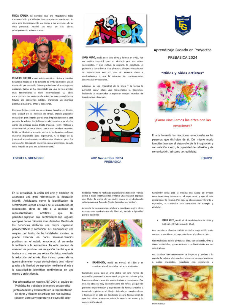 Triptico Abp 2024 - Boceto | PDF | Wassily Kandinsky | Pinturas