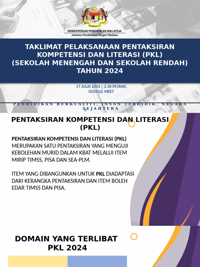 Taklimat PKL 2024 | PDF