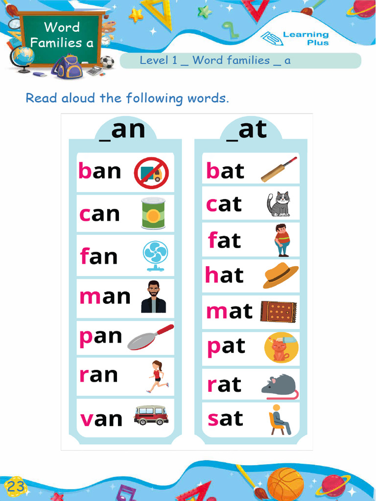 Level1 - Wordfamily-F8fb1aa1c7 2 | PDF