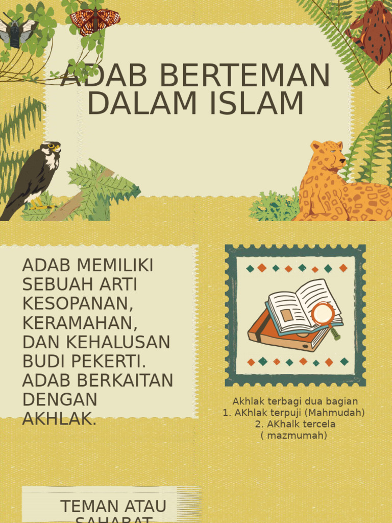 Adab Berteman dalam Islam | PDF
