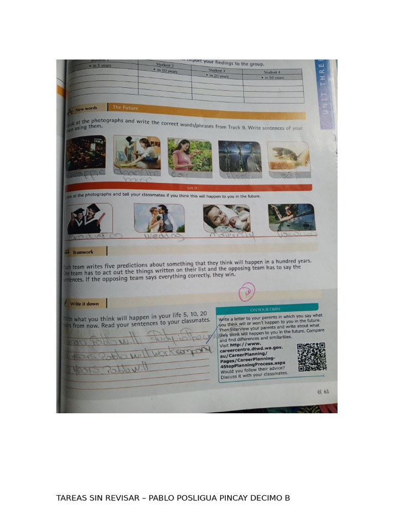 Tareas Sin Revisar - Pablo Posligua Décimo b | PDF