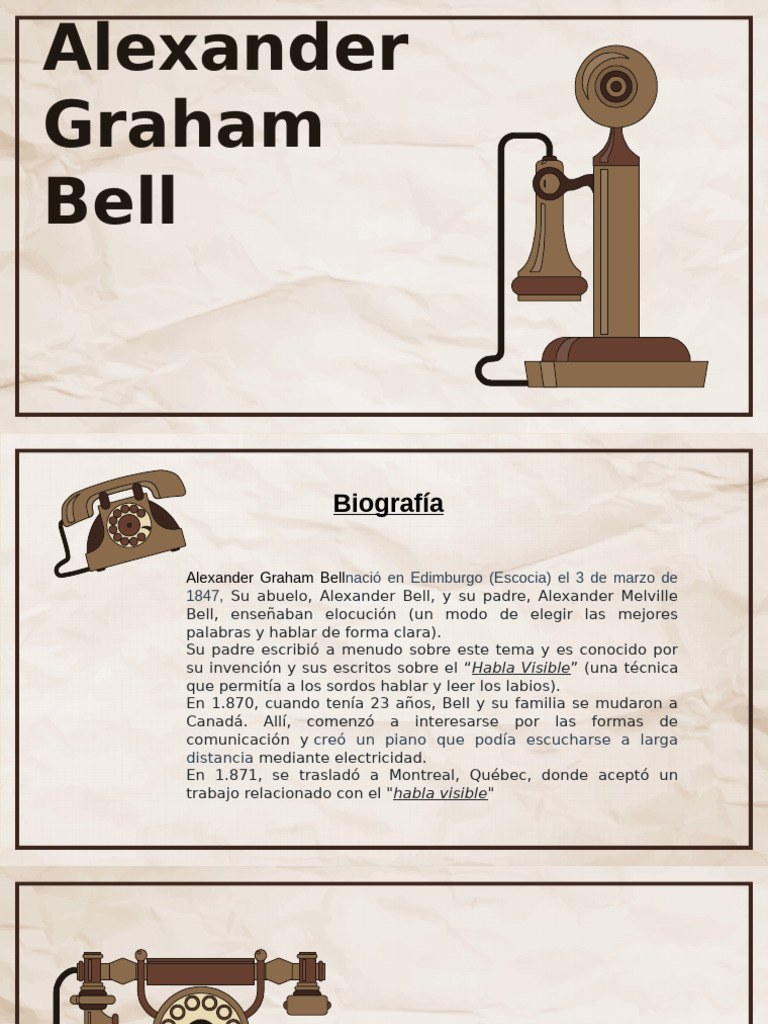 Alexander Graham Bell Day by Slidesgo | PDF