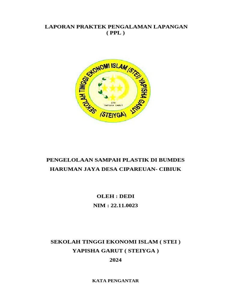 Makalah Pengolahan Limbah Plastik | PDF