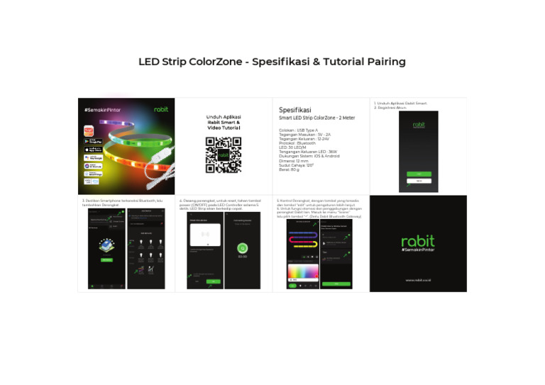 Buku Panduan LED Strip ColorZone | PDF