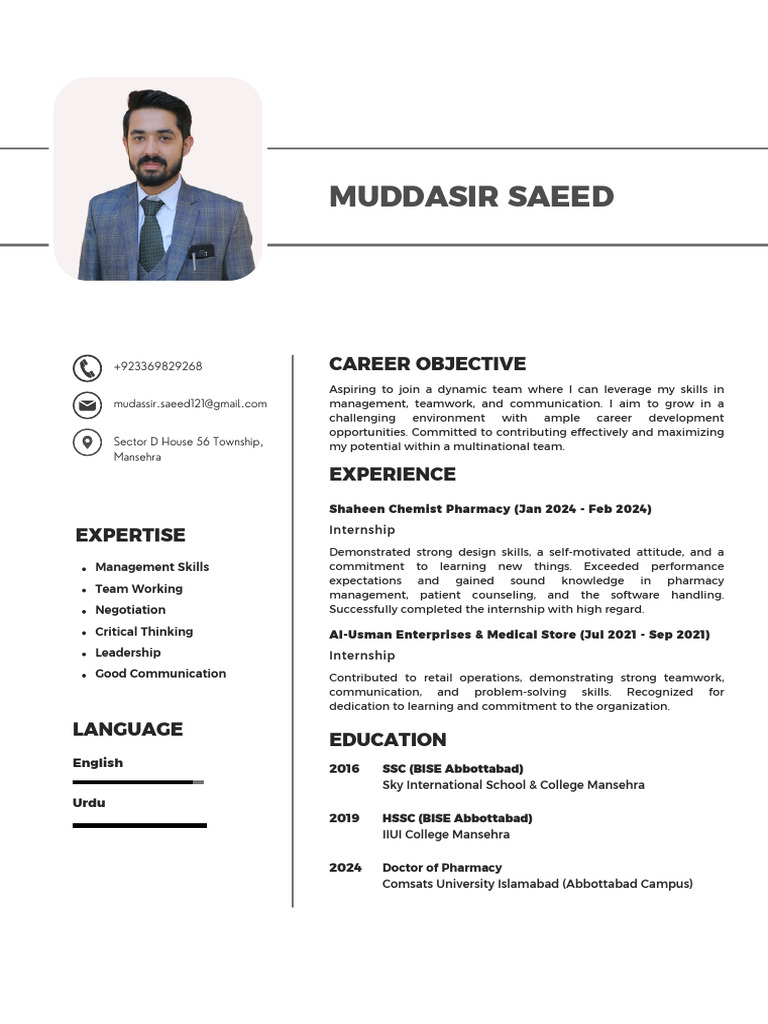 Mudassir New CV | PDF